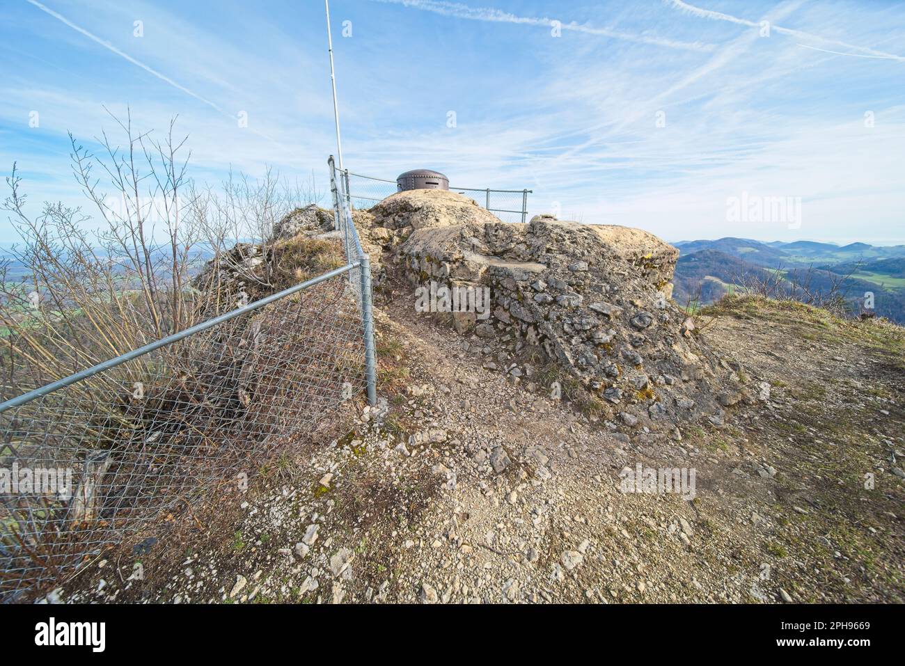 the observation bunker on the "Lauchflue" Basel-Landschaft, in ...