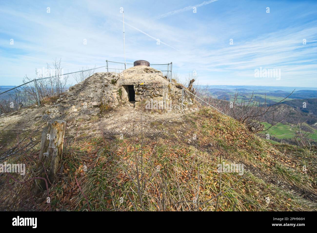 the observation bunker on the "Lauchflue" Basel-Landschaft, in ...