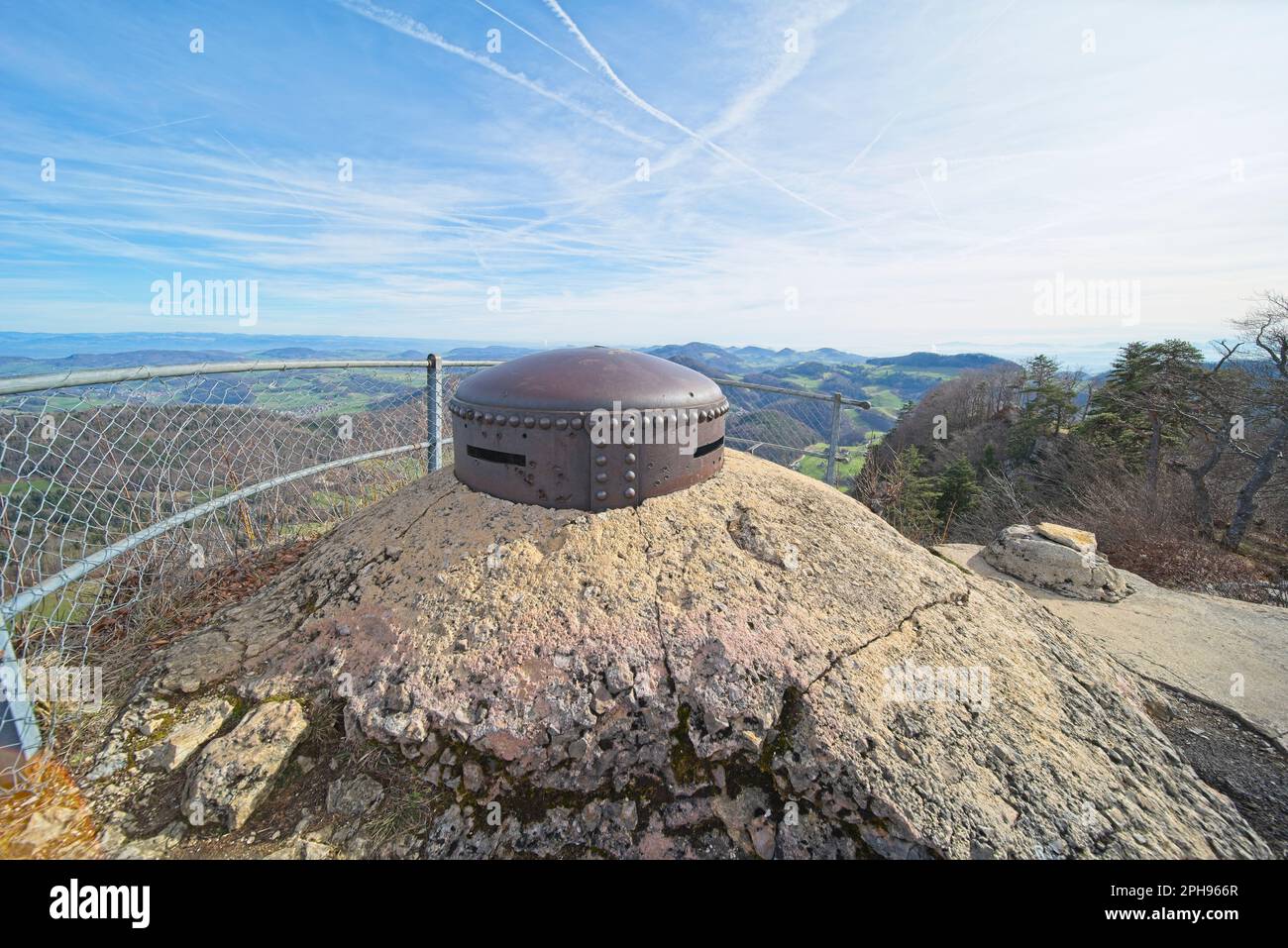 the observation bunker on the "Lauchflue" Basel-Landschaft, in ...