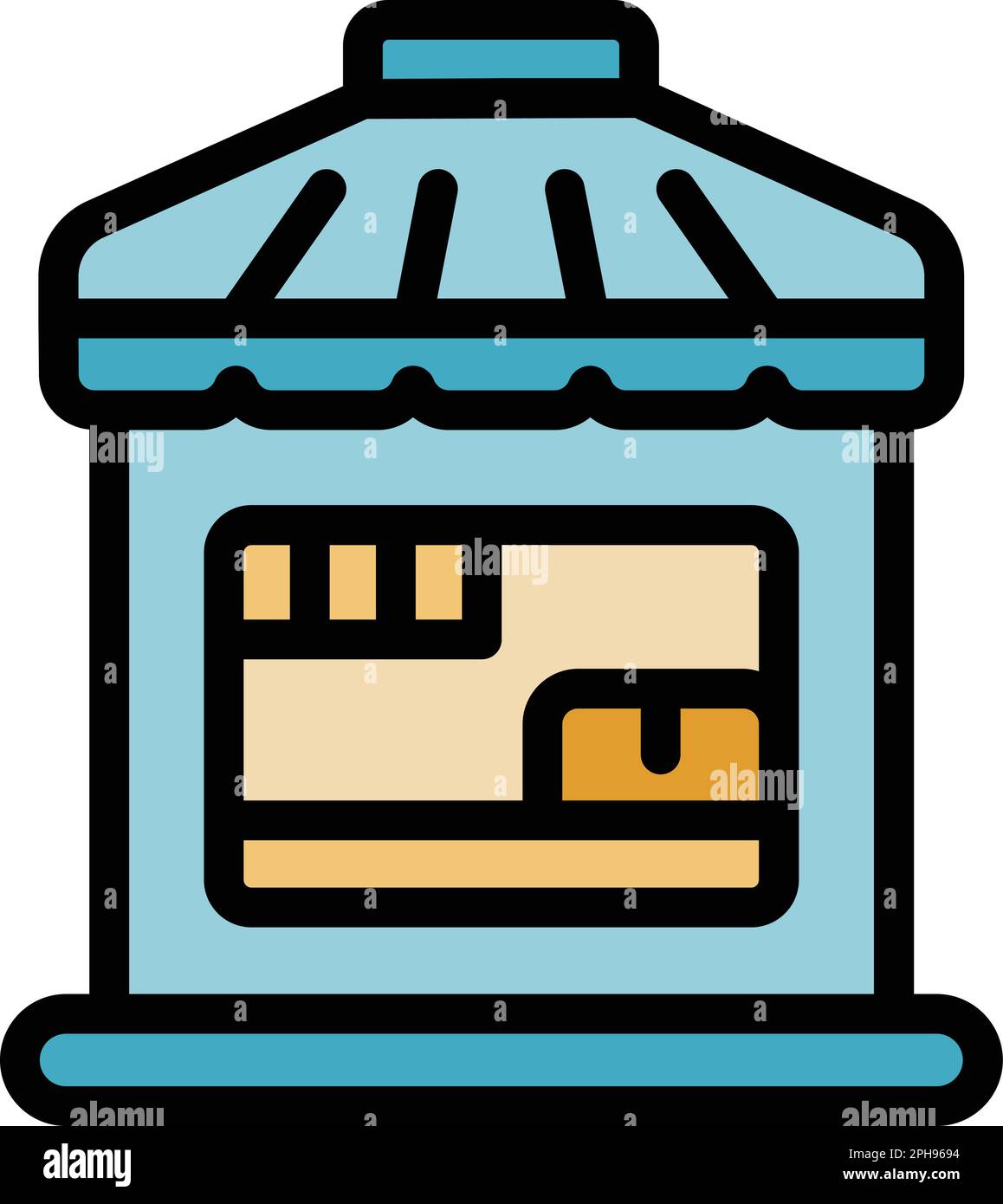 Pool bar icon. Outline Pool bar vector icon for web design isolated on ...