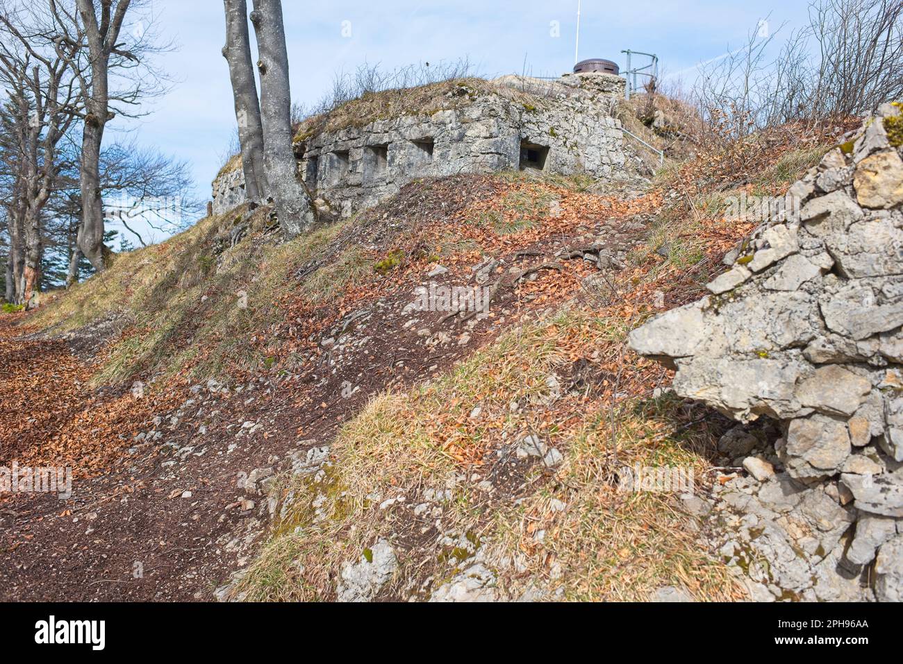 the observation bunker on the "Lauchflue" Basel-Landschaft, in ...