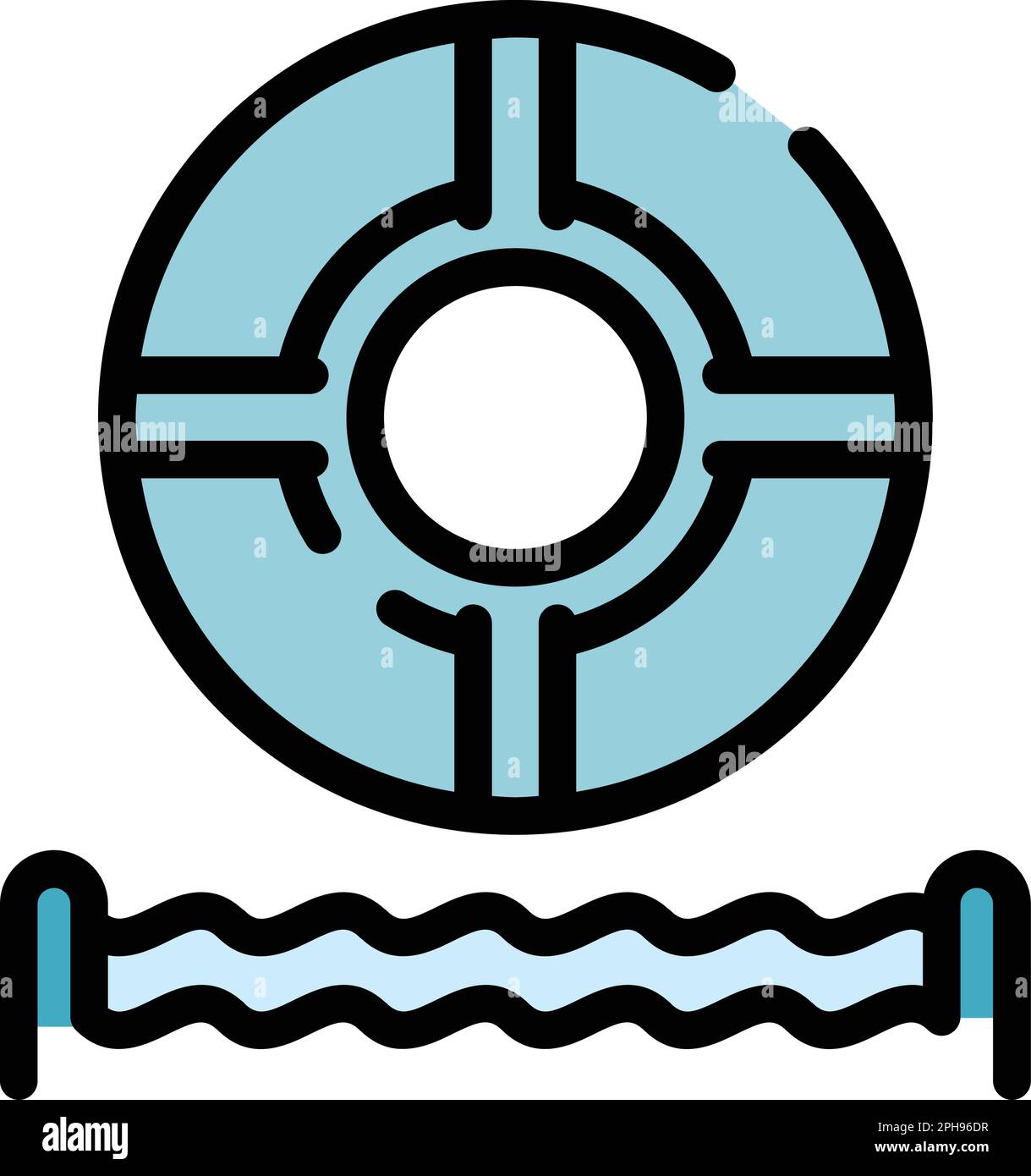 Life buoy icon. Outline Life buoy vector icon for web design isolated ...