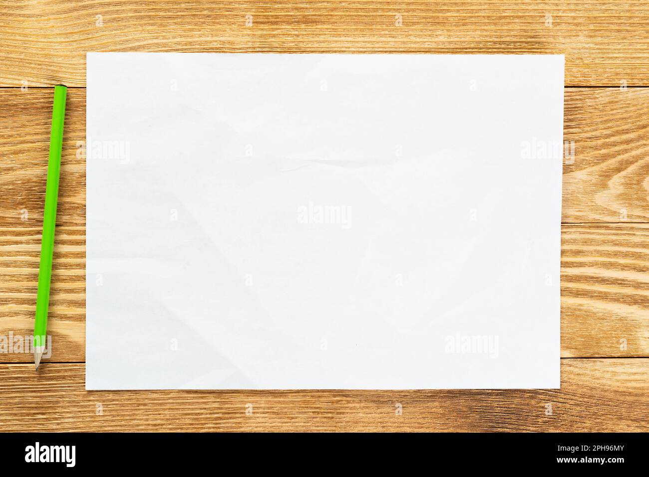 Business workspace with sheet of paper Stock Photo - Alamy