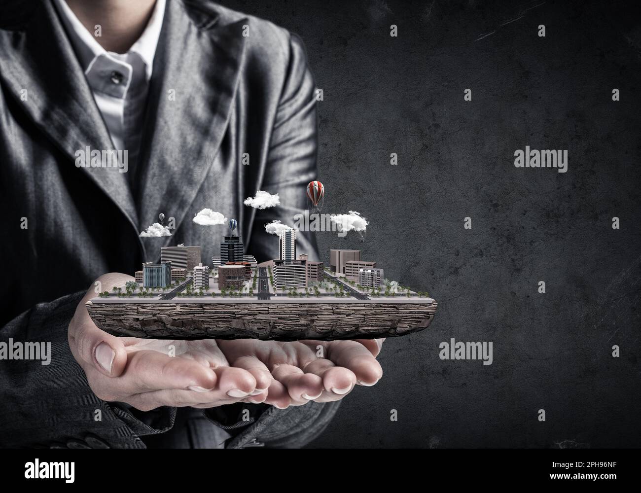 Concept of modern urban development Stock Photo - Alamy