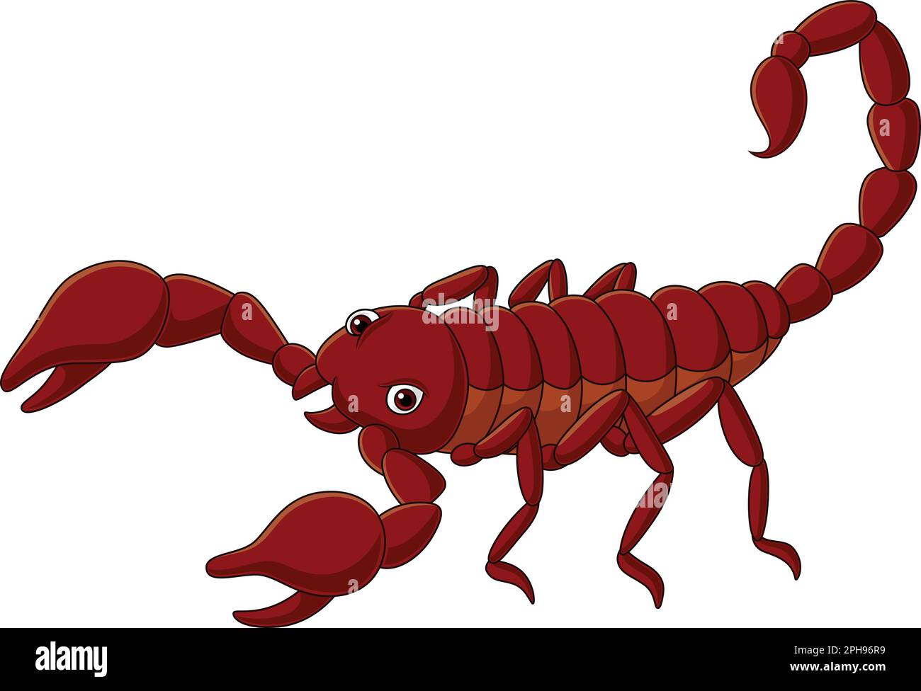 Cartoon scorpion on white background Stock Vector Image & Art - Alamy