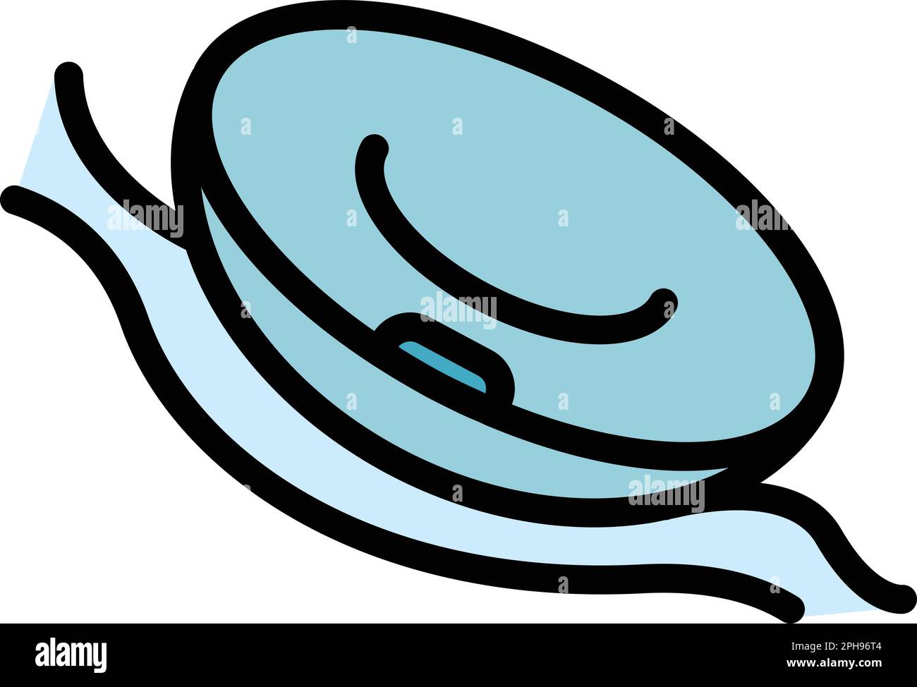 Water sliding icon. Outline Water sliding vector icon for web design ...