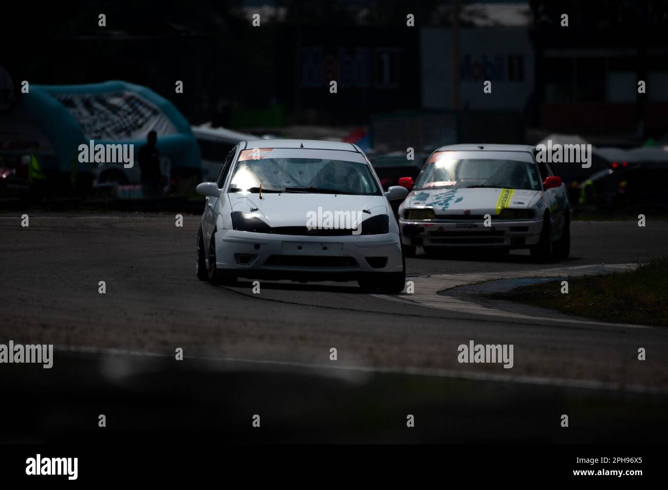 Drivers take part in the starting race of the TC2000 season in the ...