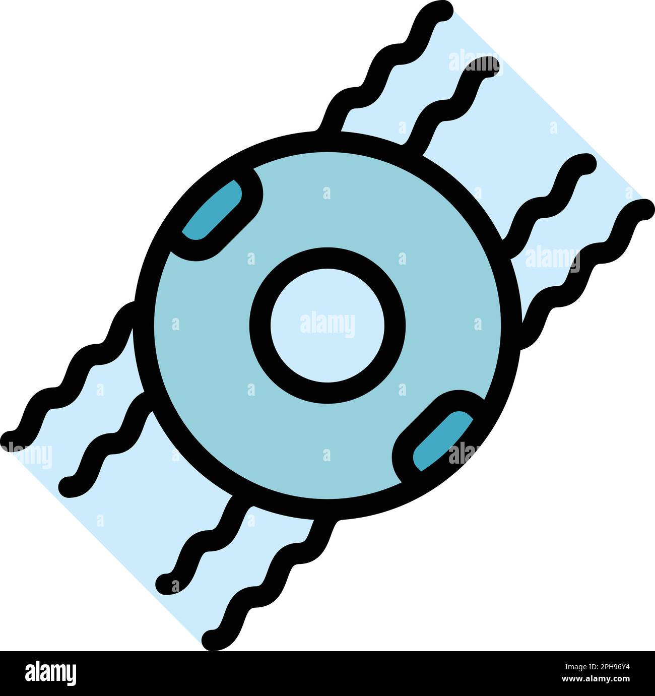 Pool ring icon. Outline Pool ring vector icon for web design isolated ...