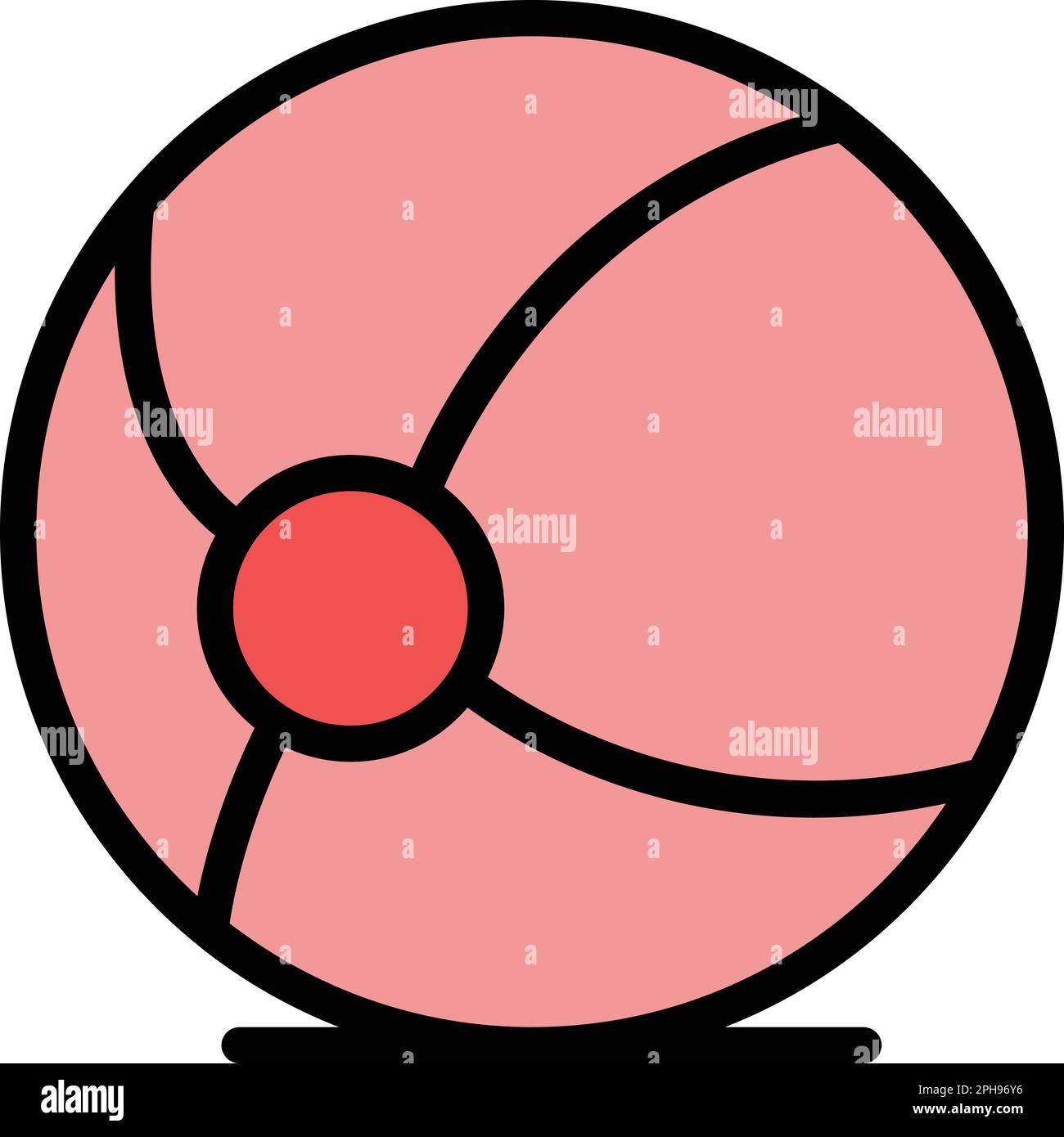 Water ball icon. Outline Water ball vector icon for web design isolated ...