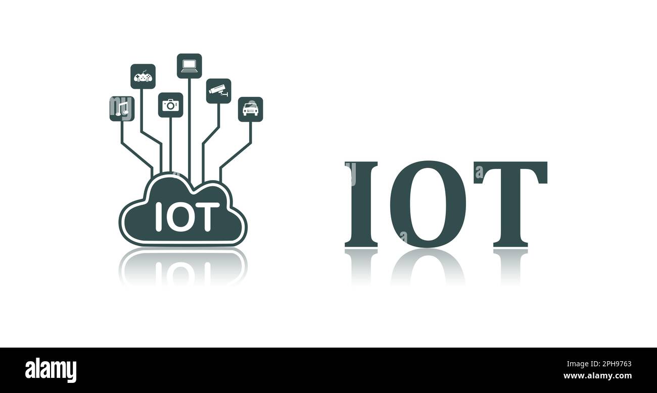 Illustration of an iot concept Stock Photo - Alamy