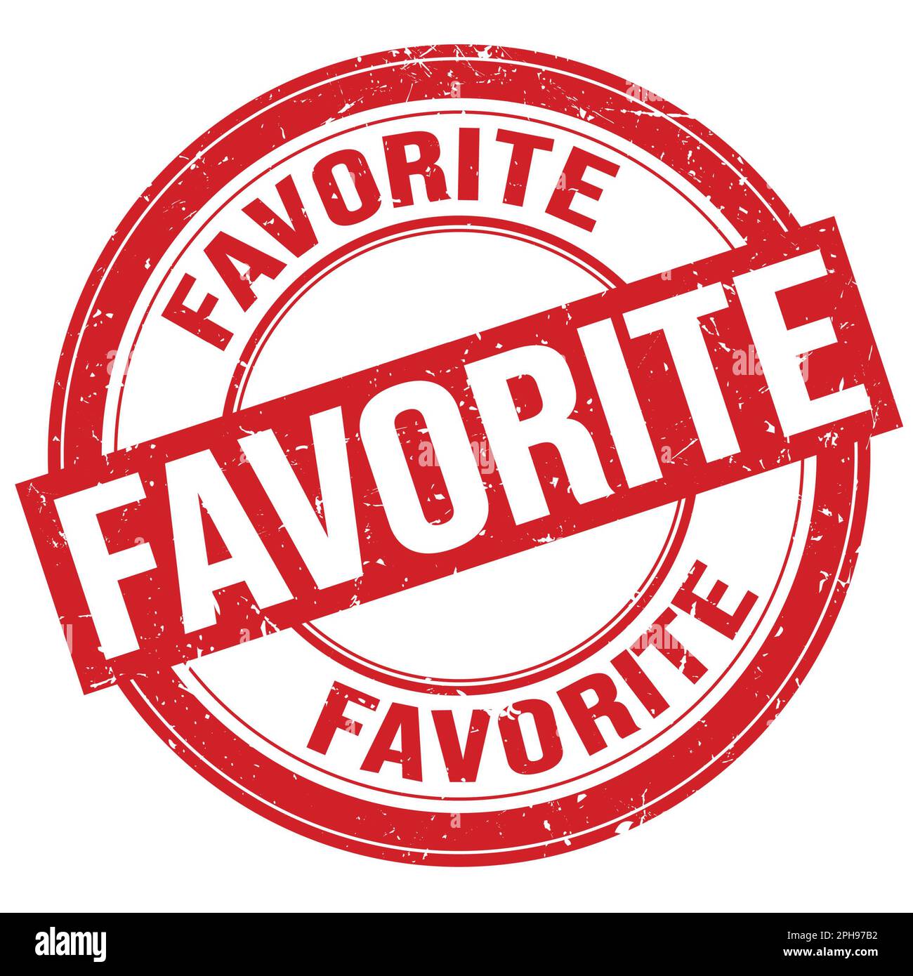 FAVORITE text written on red round grungy stamp sign Stock Photo - Alamy