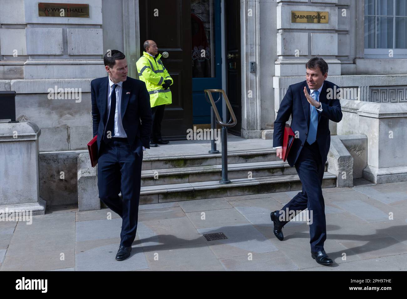 London, UK. 23rd March, 2023. Alex Chalk (l), Minister for Defence ...