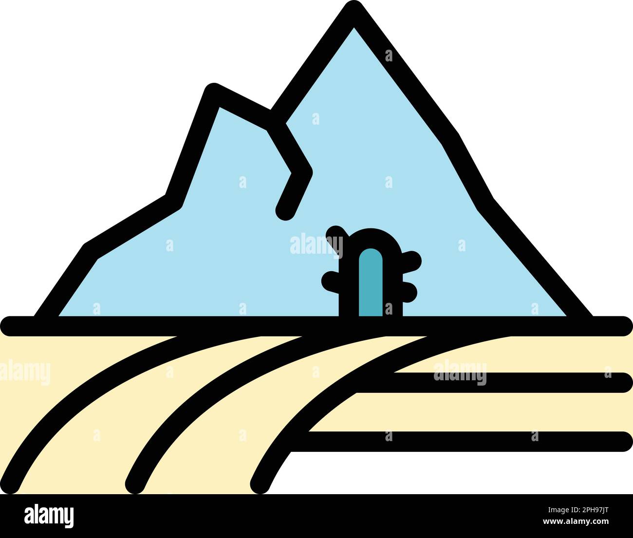 Desert Ranch icon. Outline Desert Ranch vector icon for web design ...