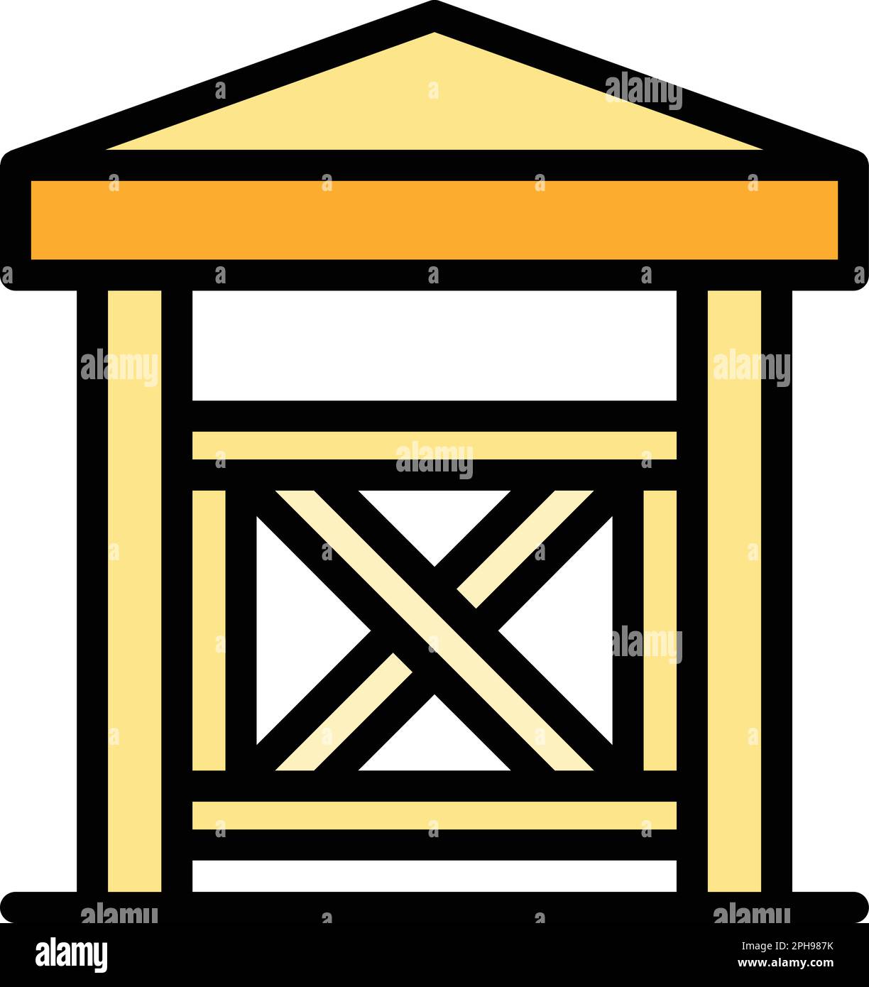 Ranch wood door icon. Outline Ranch wood door vector icon for web ... Ranch wood door icon. Outline Ranch wood door vector icon for web ...