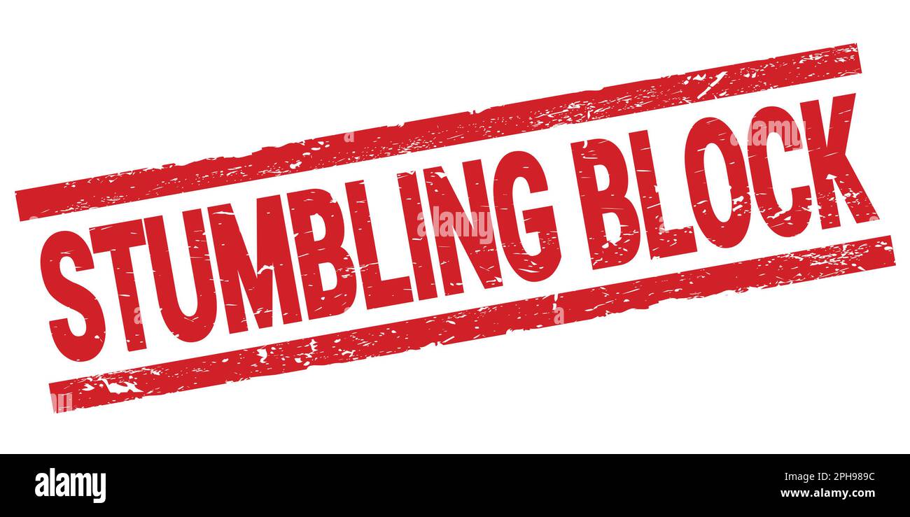 Stumbling block hi-res stock photography and images - Alamy