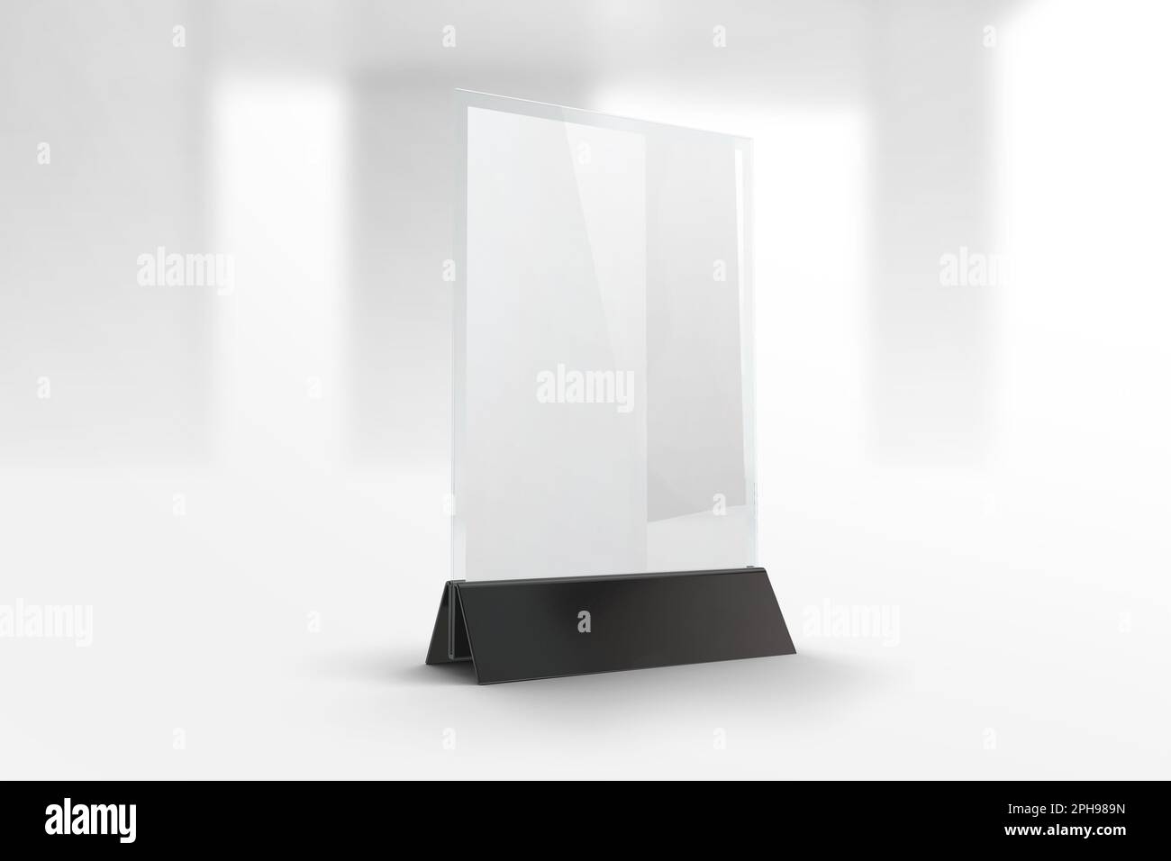 Menu Holder 3D Rendering for Restaurant and Cafe Stock Photo - Alamy