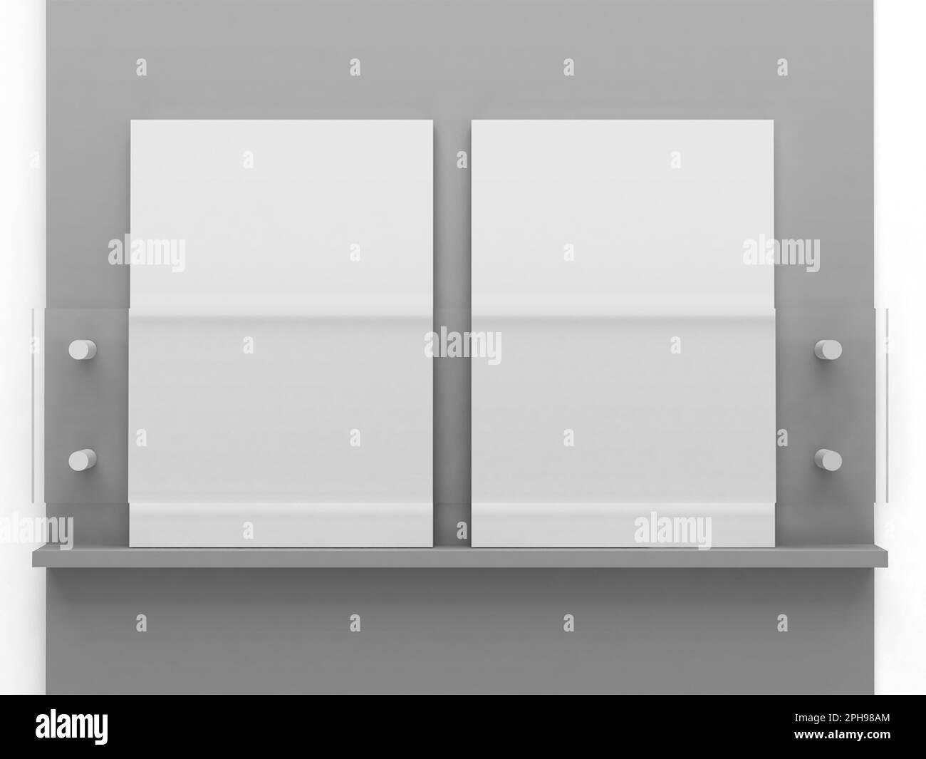 Wall Mounted Brochure Holder for Displaying Marketing Materials Stock ...