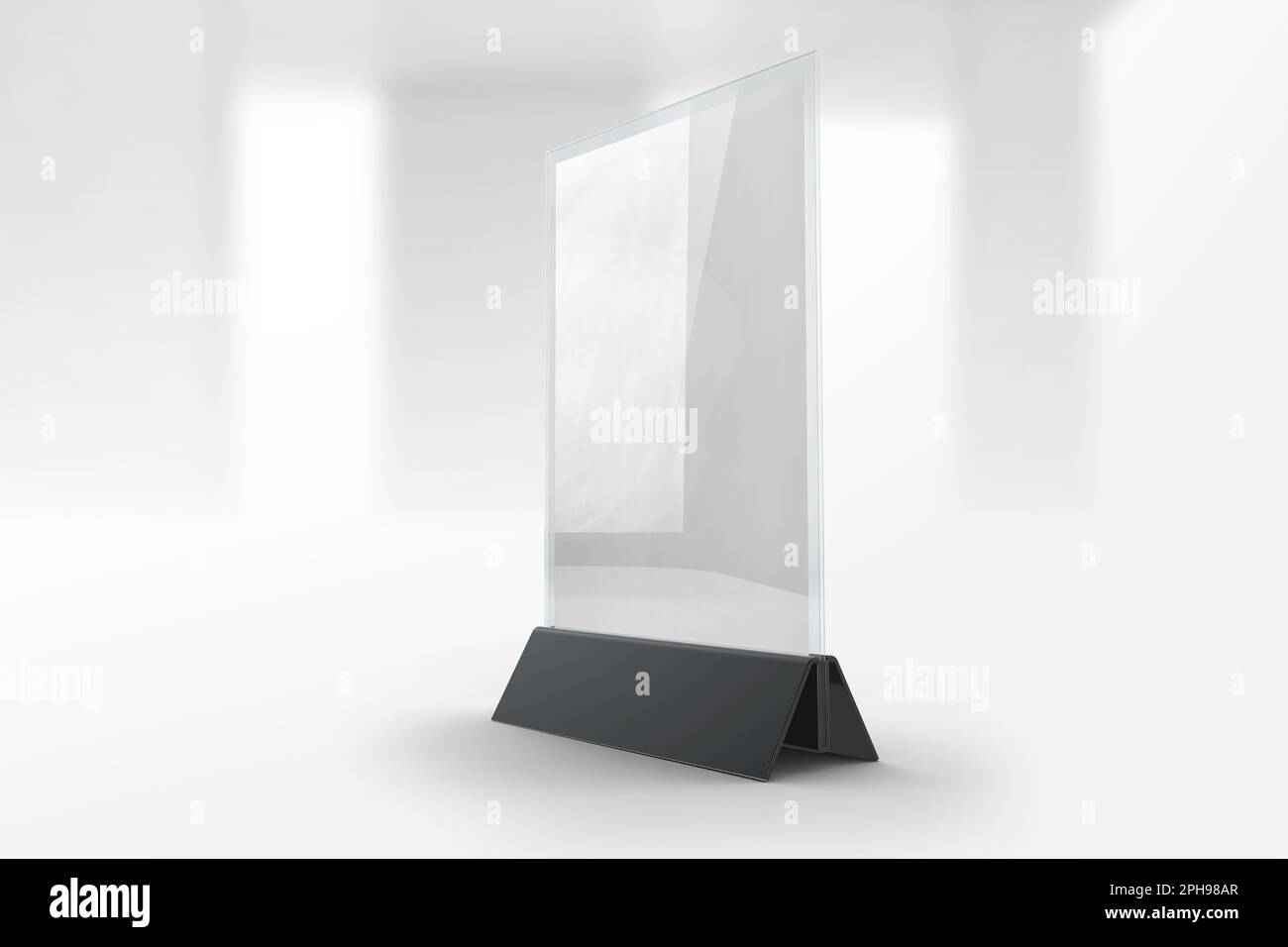 Menu Holder 3D Rendering for Restaurant and Cafe Stock Photo - Alamy