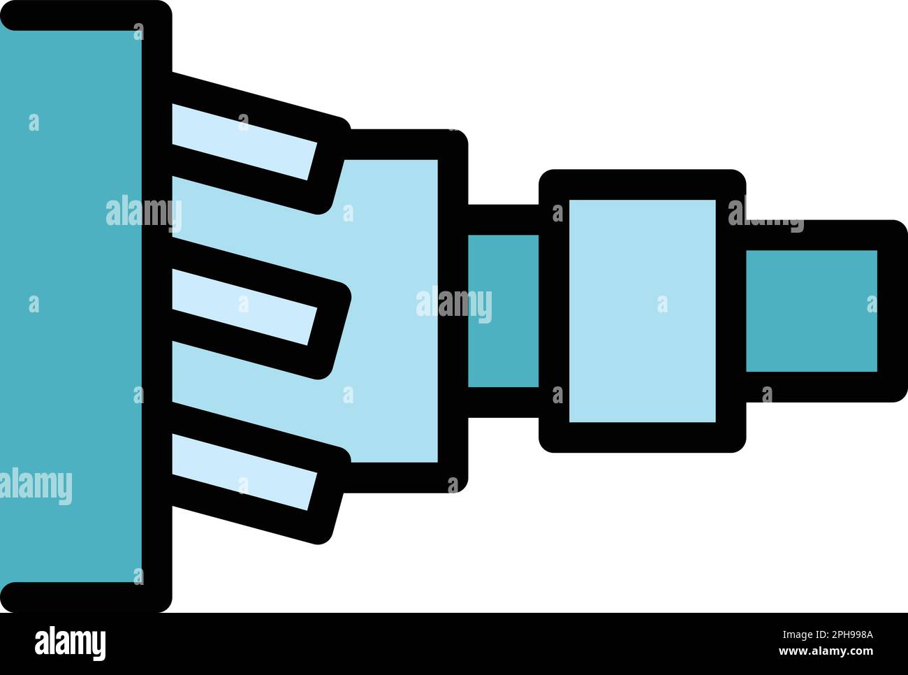 Clutch system icon. Outline Clutch system vector icon for web design ...