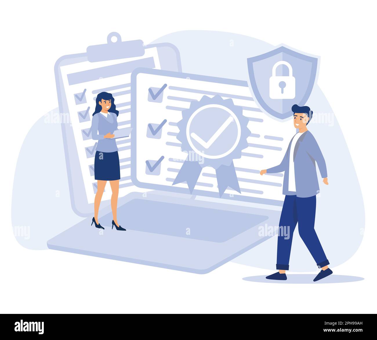 Quality guarantee concept. Evaluation, expertise and inspection for ...