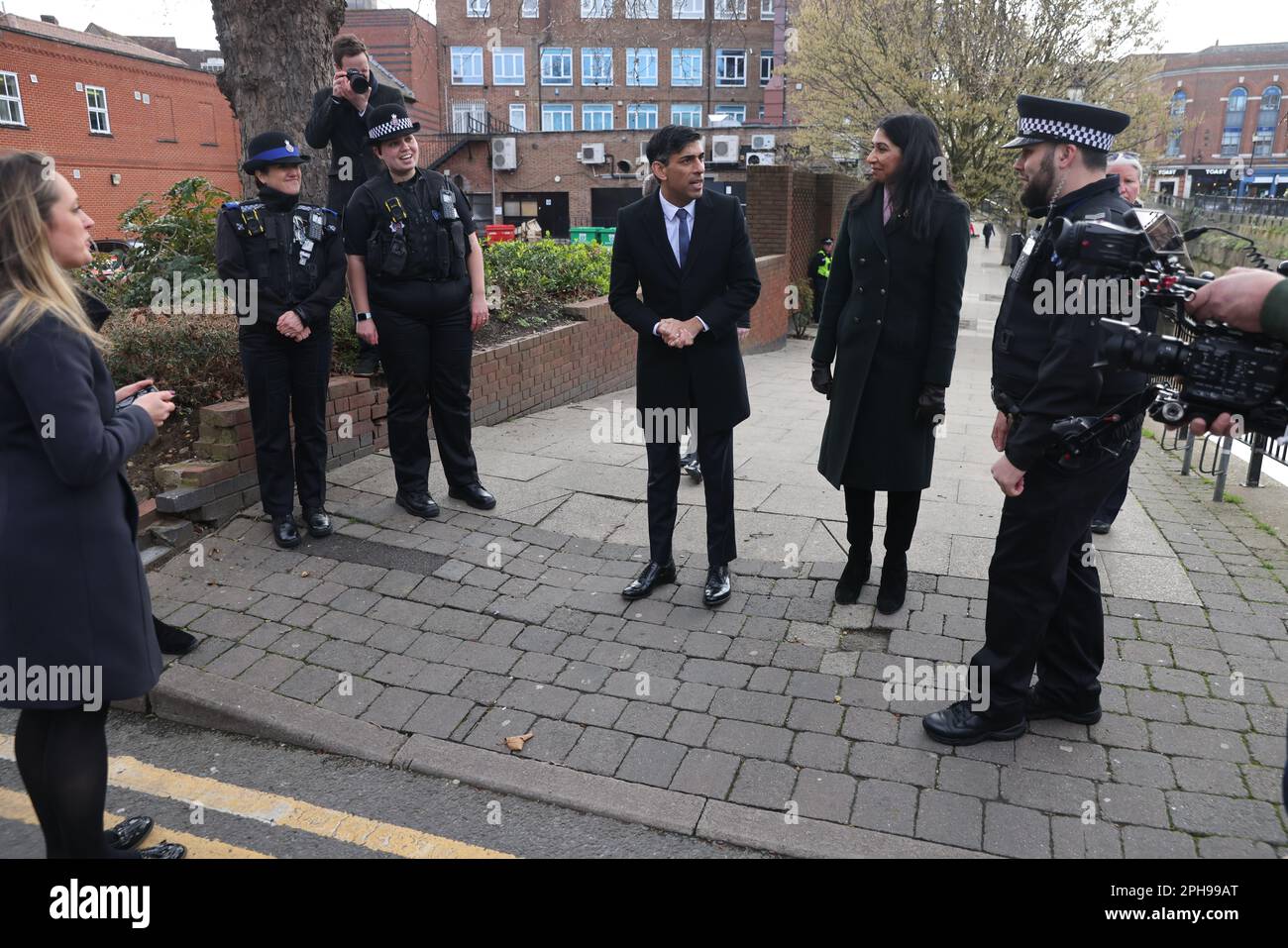 (left to right) Community Support Officer Sonja Viner, Police Sergeant ...
