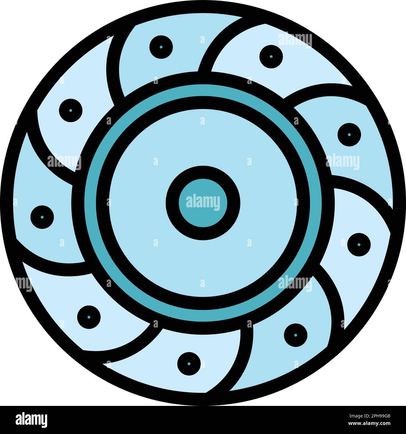 Friction clutch icon. Outline Friction clutch vector icon for web ...