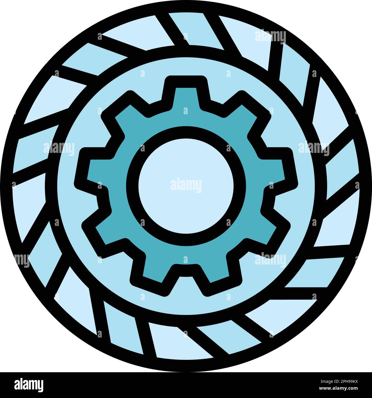 Repair car clutch icon. Outline Repair car clutch vector icon for web ...