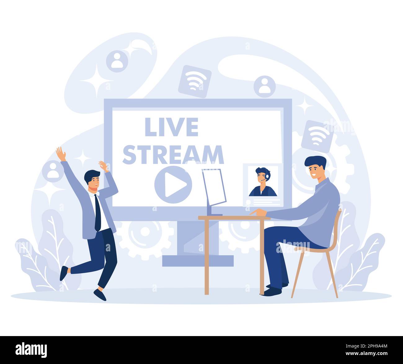 Live streaming concept hi-res stock photography and images - Alamy