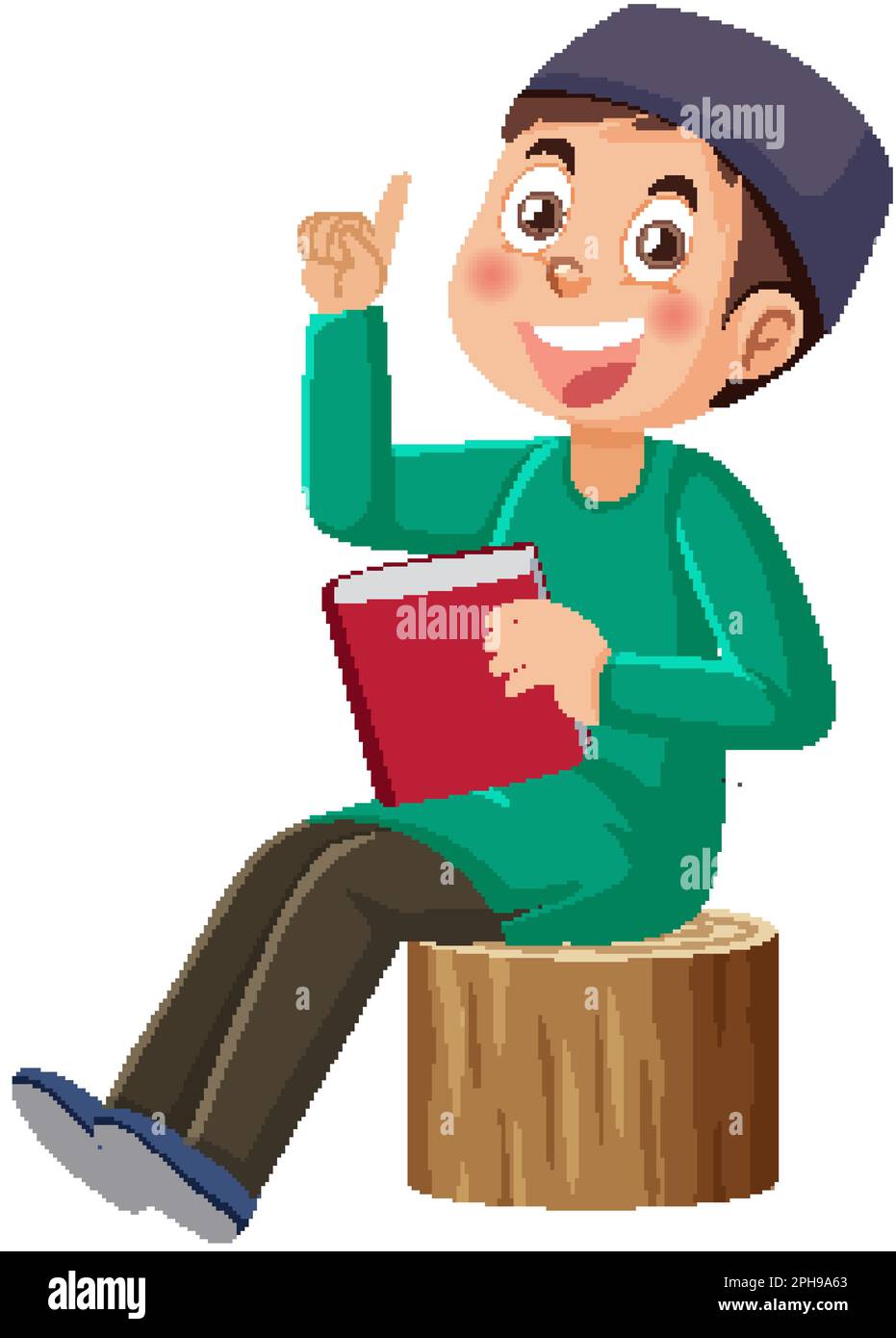Muslim Man Reading Book illustration Stock Vector Image & Art - Alamy