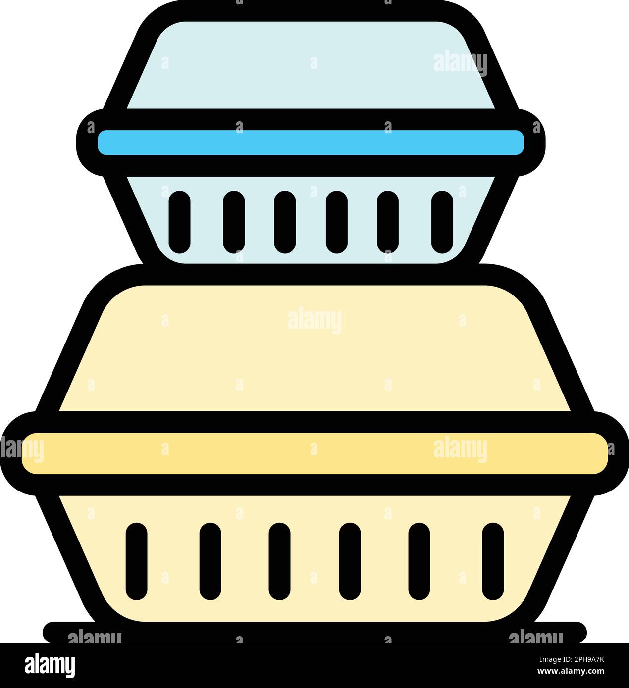 Lunch boxes icon. Outline Lunch boxes vector icon for web design ...