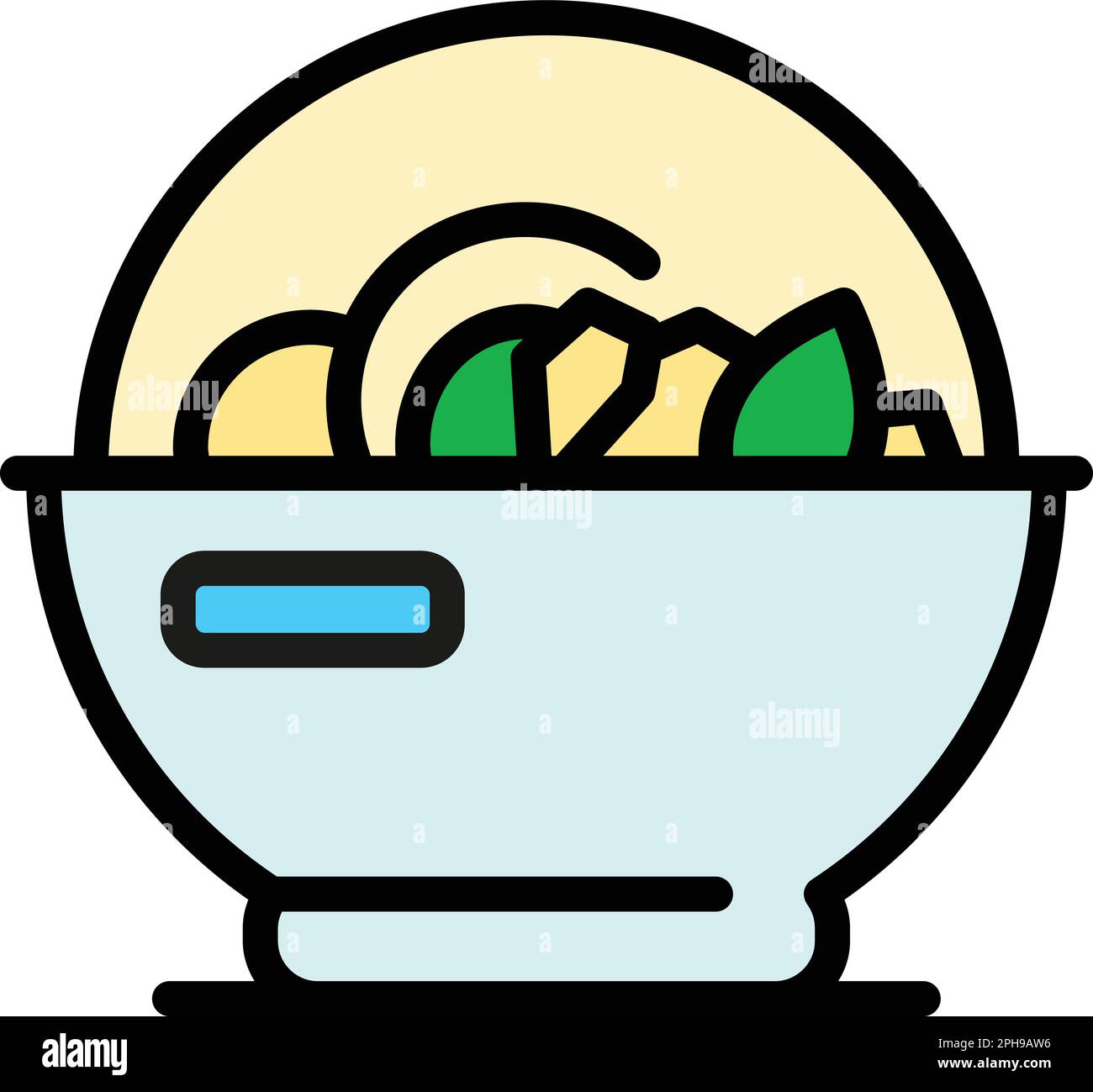 Takeaway salad icon. Outline Takeaway salad vector icon for web design ...