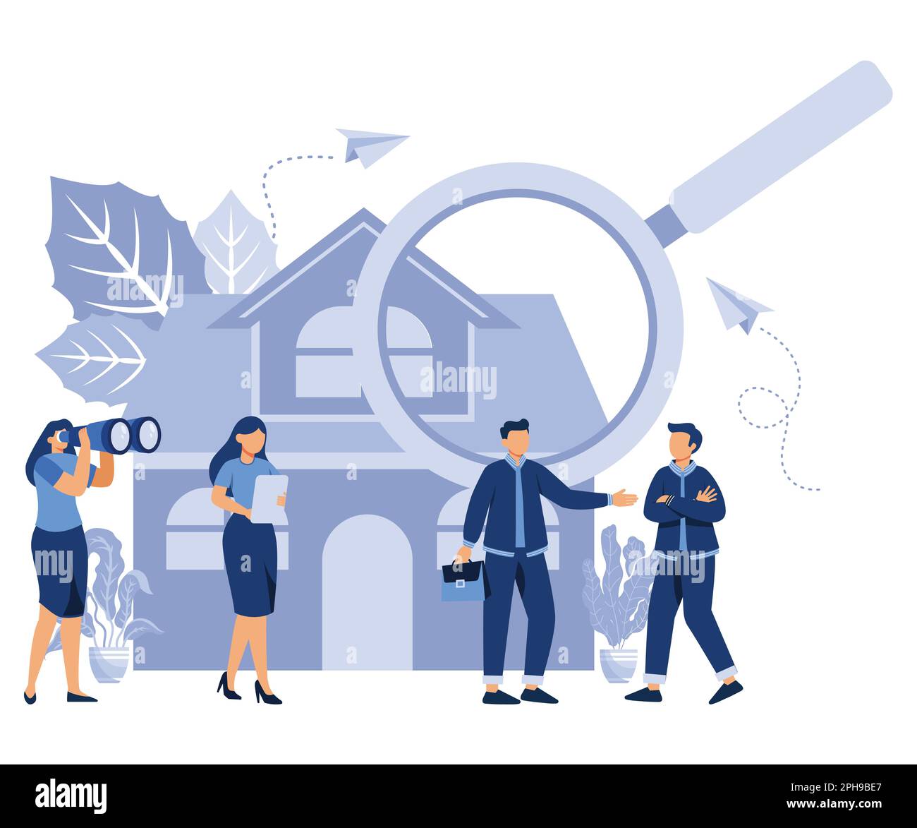 House selection and search, house project, real estate business concept ...