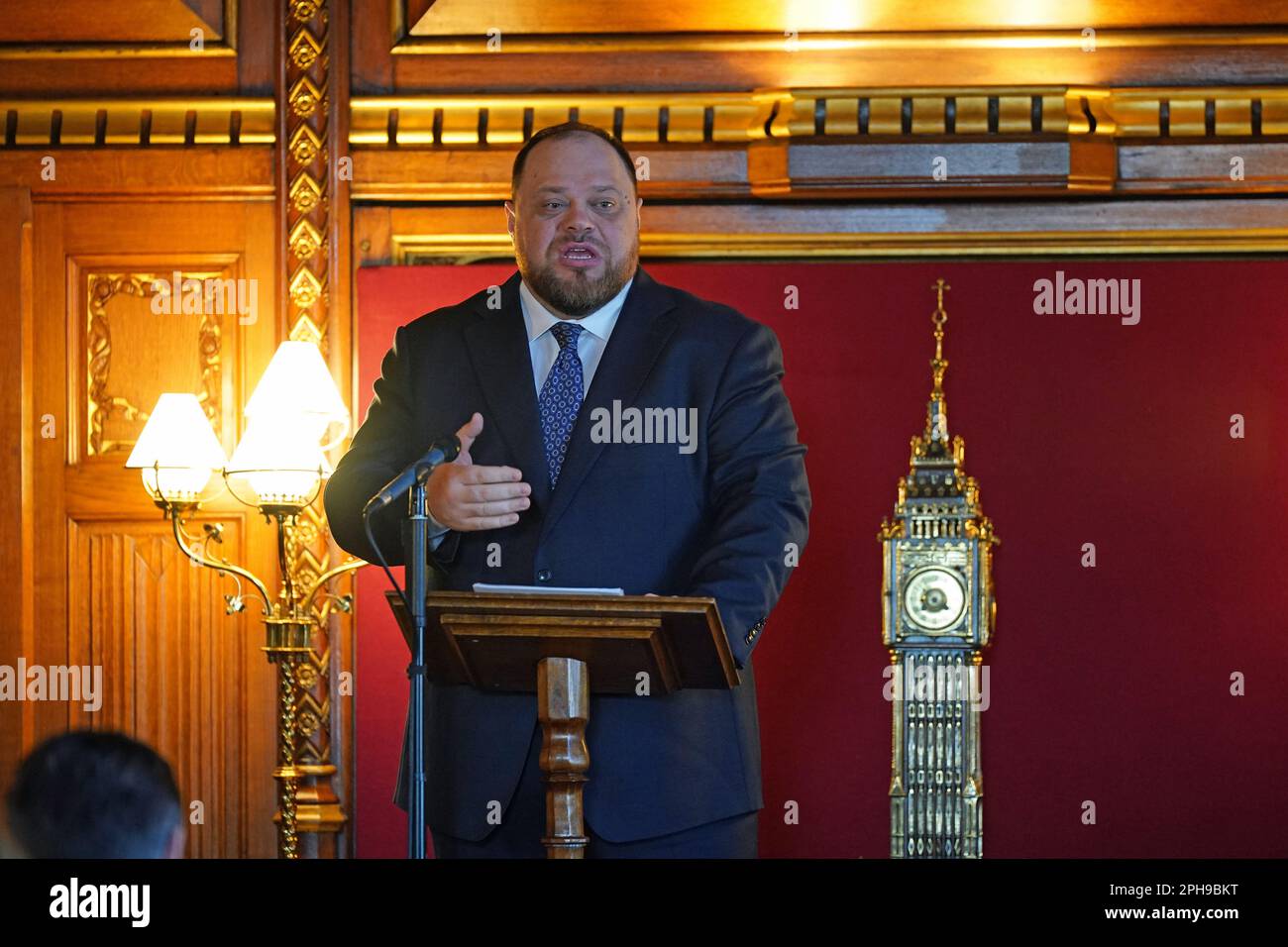 Ruslan Stefanchuk, the speaker and chairman of Verkhovna Rada, the ...