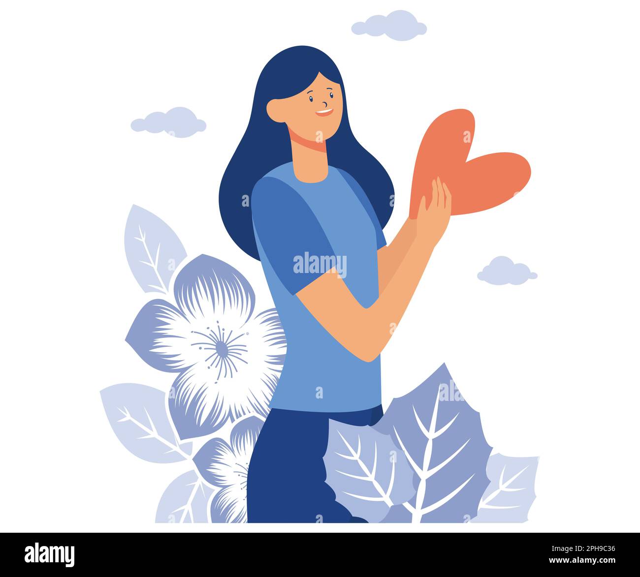 Self love positive mood Cut Out Stock Images & Pictures - Alamy