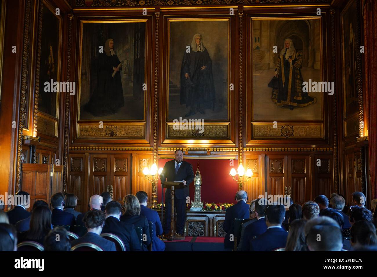 Ruslan Stefanchuk, the speaker and chairman of Verkhovna Rada, the ...