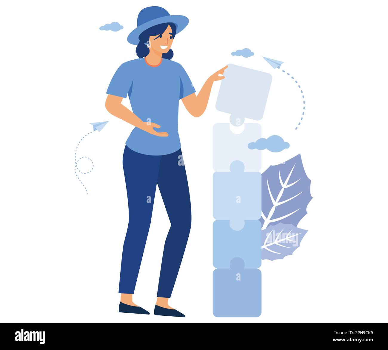 Part of a team together Stock Vector Images - Alamy