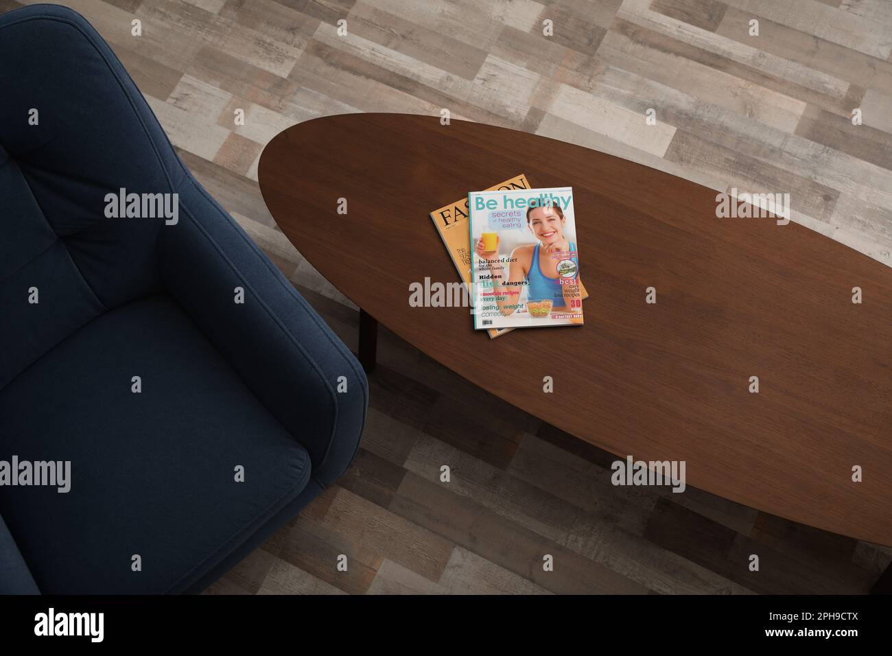 Magazines on low table hi-res stock photography and images - Alamy