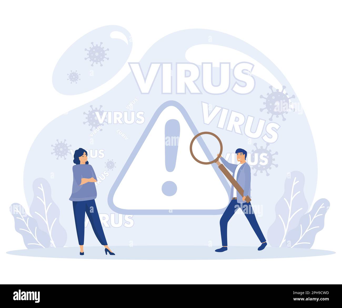 Computer Virus Concept Scam Alert Spam Malicious Application Envelope With Skull Flat