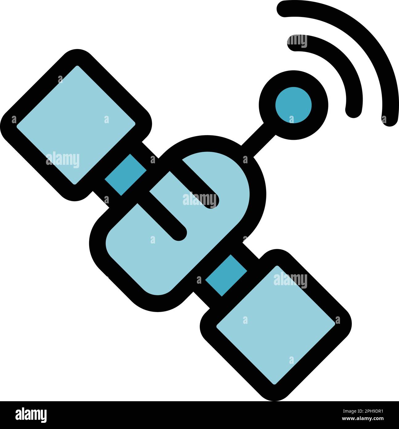 Satellite internet icon. Outline Satellite internet vector icon for web ...