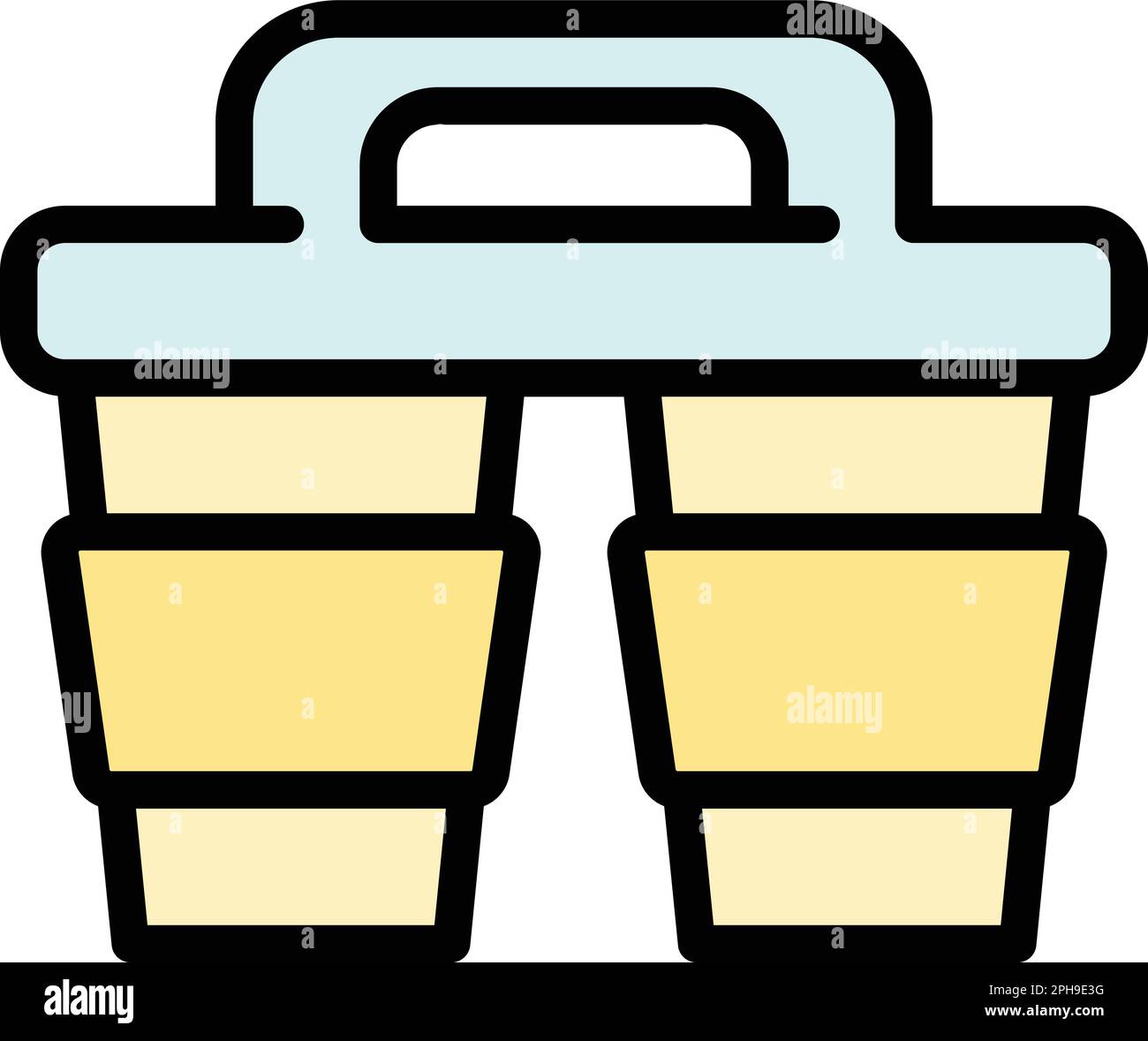 Takeaway coffee icon. Outline Takeaway coffee vector icon for web ...