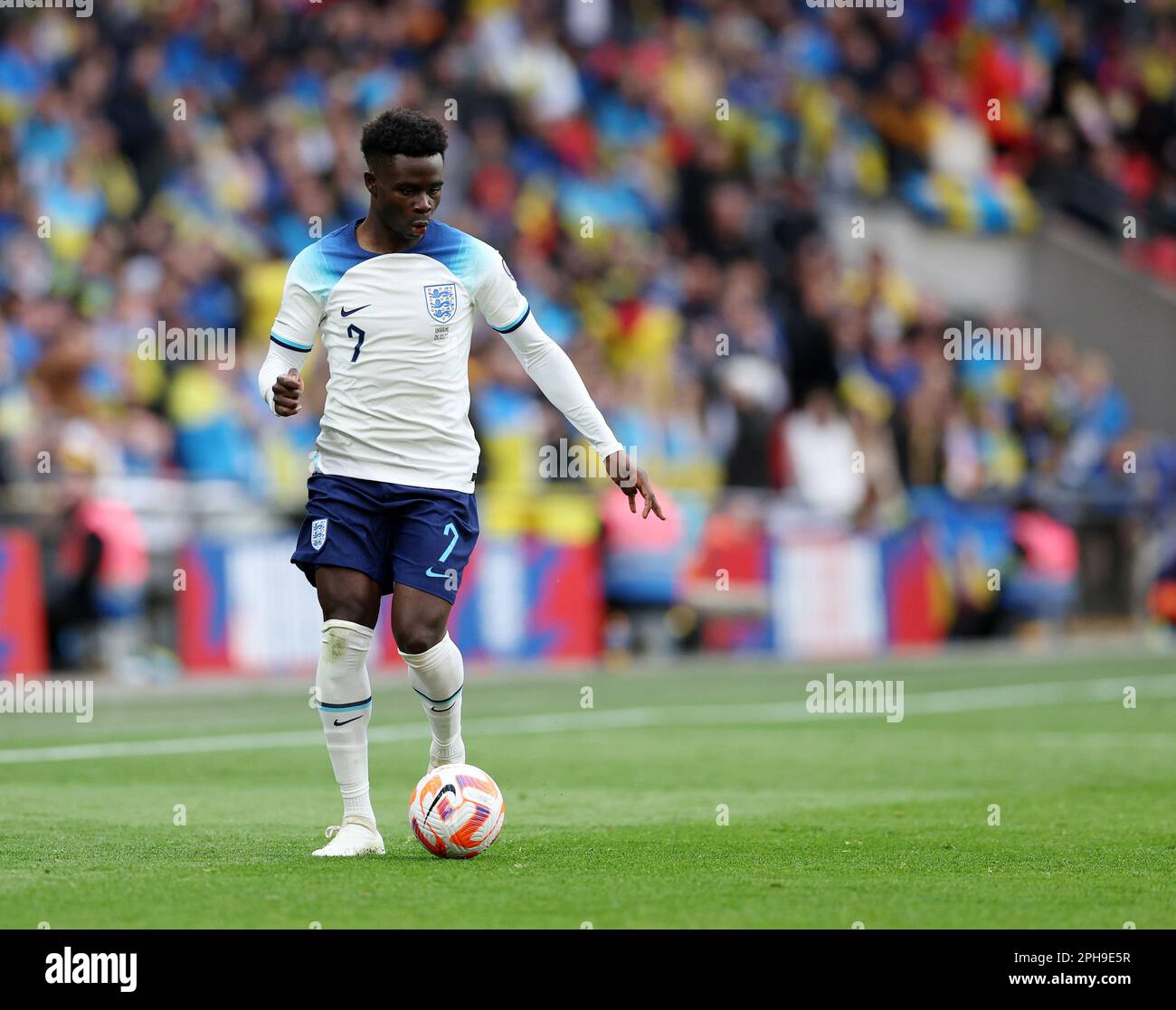 Bukayo saka england 2023 wembley hi-res stock photography and images ...