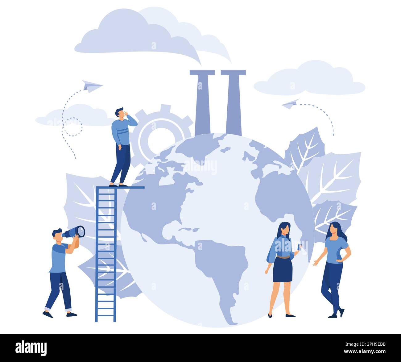 pollution of the planet, emission of harmful substances into the ...