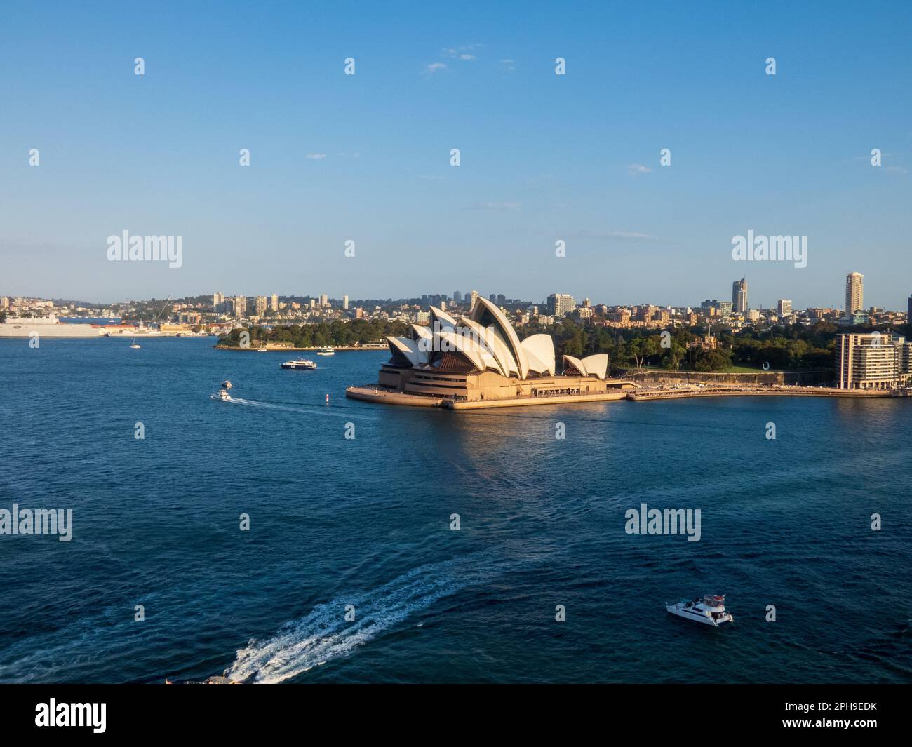 Aerial view of Sydney, Australia featuring the iconic Sydney Opera ...