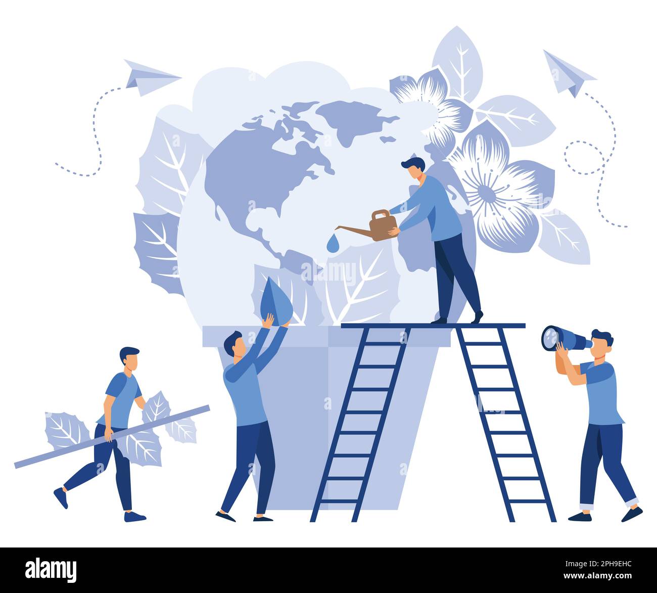 business graphics, save the planet, save energy and water, design ...