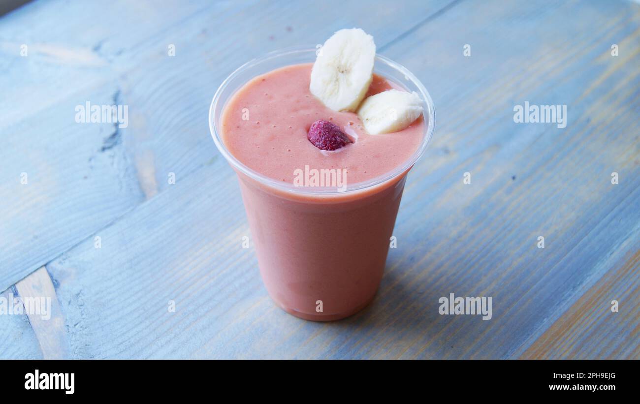 Delicious and healthy organic natural fruit juice made with strawberry ...