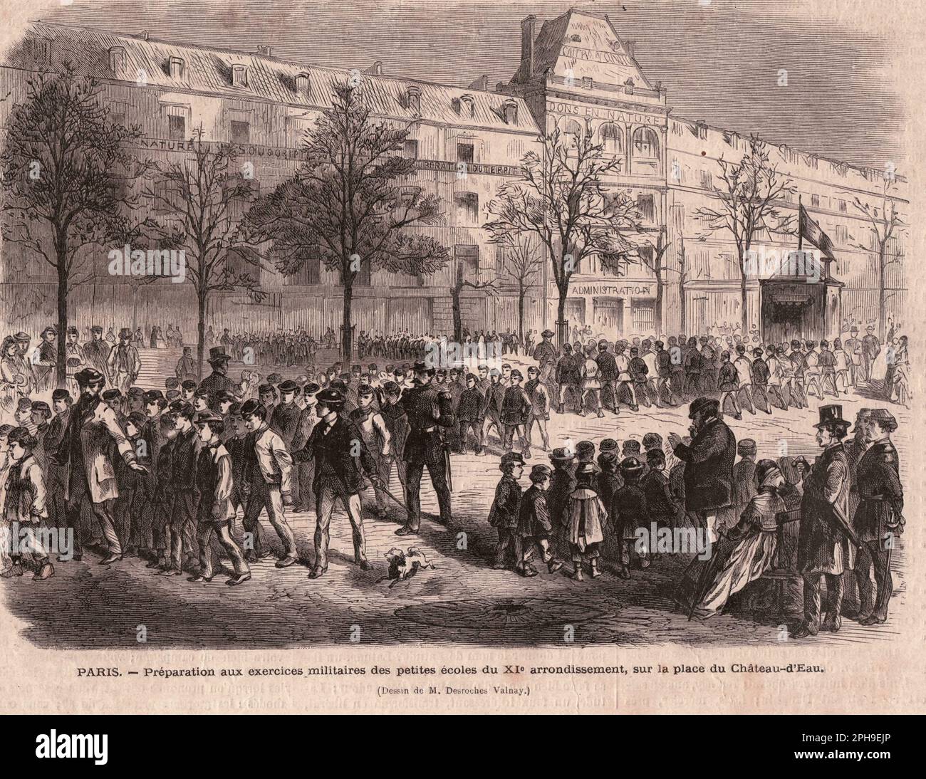 préparation à l'exercice militaire dans le XIe arrondissement de Paris ...
