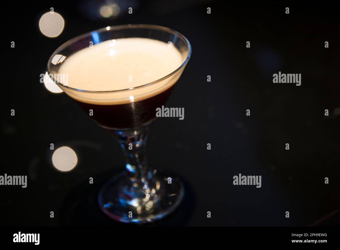 Expresso martini cocktail in a fancy bar in New York Stock Photo - Alamy