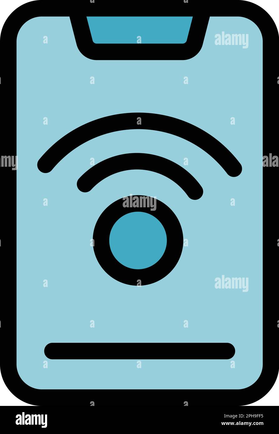 Phone internet icon. Outline Phone internet vector icon for web design ...