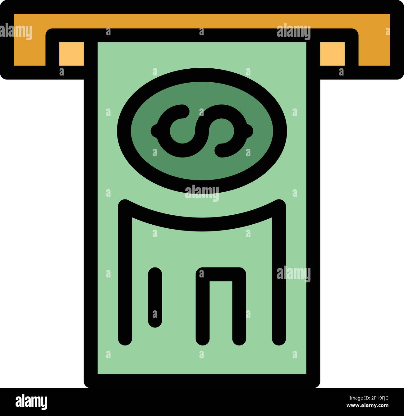 Compensation cash icon. Outline Compensation cash vector icon for web ...
