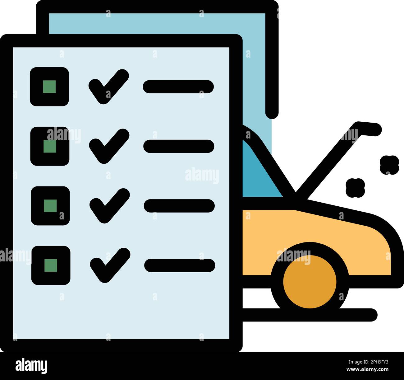 Car compensation icon. Outline Car compensation vector icon for web ...